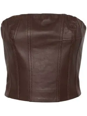Amiri Leather Bustier