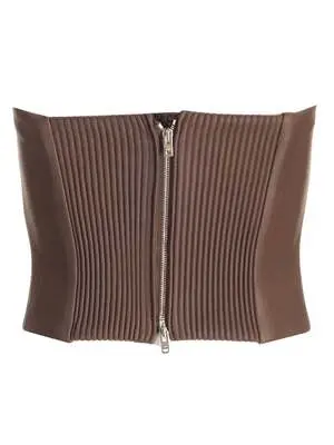 Amiri Leather Bustier