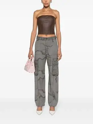 Amiri Leather Bustier