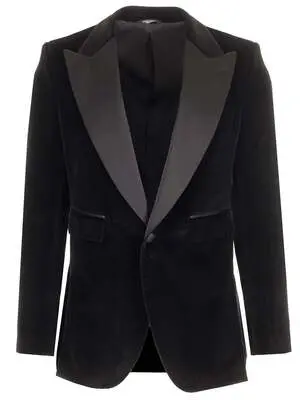 Dolce & Gabbana Velvet Tuxedo Jacket - Black