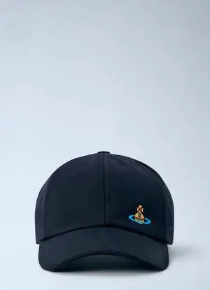 VIVIENNE WESTWOOD Cotton Baseball Cap - Black