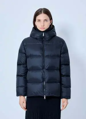 Moncler Feligule Hooded Short Down Jacket - Black