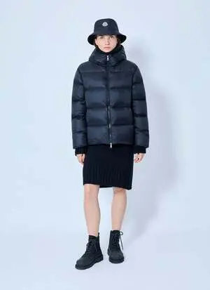 Moncler Feligule Hooded Short Down Jacket - Black