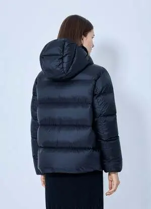 Moncler Feligule Hooded Short Down Jacket - Black