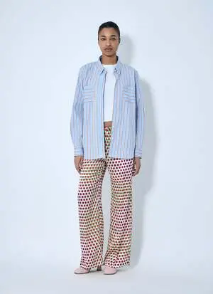 Dries Van Noten Wide-leg Patterned Trousers