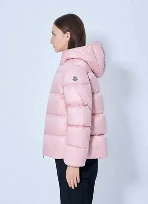 Moncler Feligule Hooded Short Down Jacket - Pink