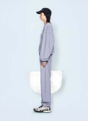 Off-White Embroidered Logo Cotton-jersey Track Pants - Gray