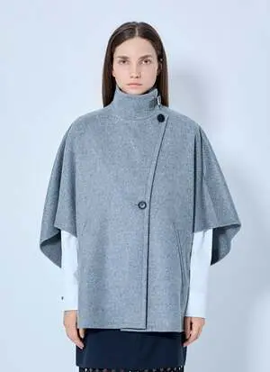Max Mara Asymmetric Cashmere Cape