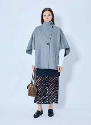 Max Mara Asymmetric Cashmere Cape