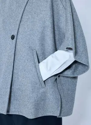 Max Mara Asymmetric Cashmere Cape