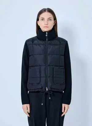 Moncler Padded Zip Vest - Black
