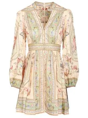 Zimmermann Roselight Mini Dress - Multicolor