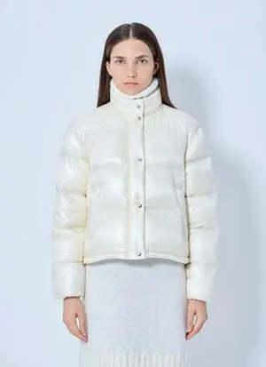 Moncler Tepice Short Down Jacket - White