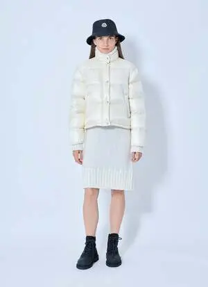 Moncler Tepice Short Down Jacket - White