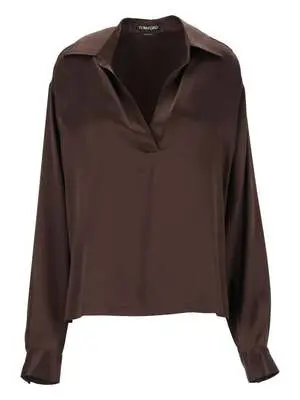 TOM FORD Soft Polo Shirt - Brown