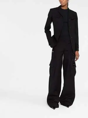 Off-White Virgin Wool Cargo Trousers