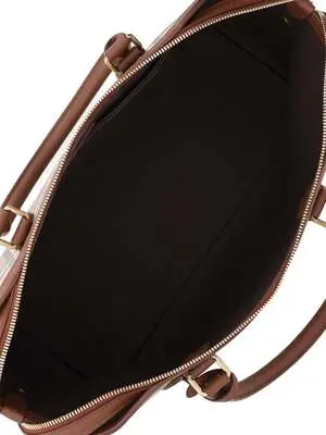 Burberry Small Check Tote - Cream
