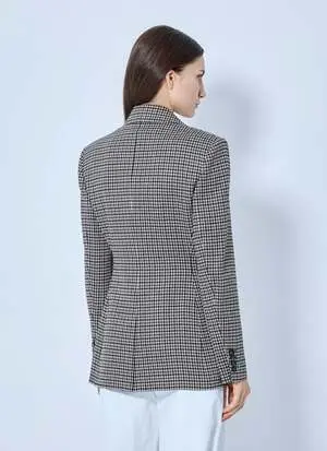 Max Mara Double-breasted Houndstooth Blazer