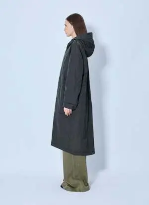 Max Mara Hooded Quilted Coat - Multicolor