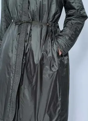 Max Mara Hooded Quilted Coat - Multicolor