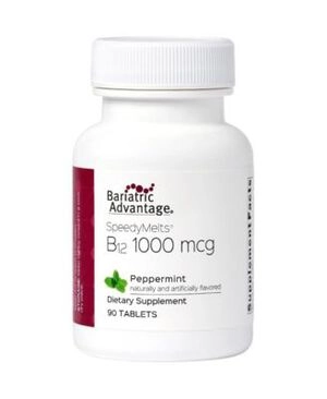 BARIATRIC ADVANTAGE Speedymelts B12 1000 Mcg Fast Melting With 200 Mcg Of Folic Acid For Nutritional Support Peppermint - No Color