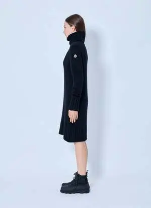 Moncler Turtleneck Knit Dress