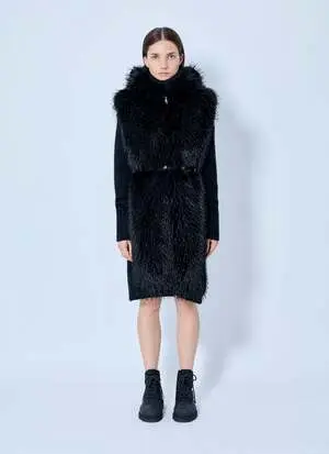 Moncler Textured Wool-blend Coat