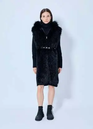 Moncler Textured Wool-blend Coat