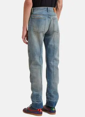 Gucci Distressed Stone Washed Jeans