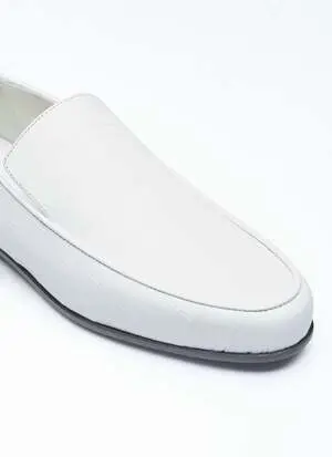 TOTEME Croco Oval Loafers