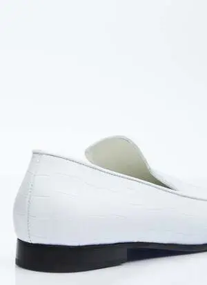 TOTEME Croco Oval Loafers