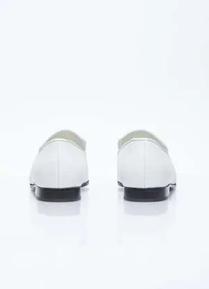 TOTEME Croco Oval Loafers