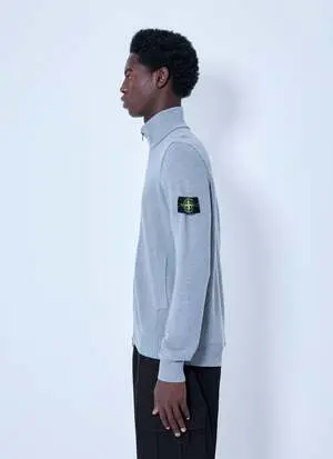Stone Island Zip-up Knit Sweater