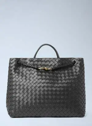 Bottega Veneta Large Andiamo Handbag - Black