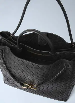 Bottega Veneta Andiamo Handbag - Black