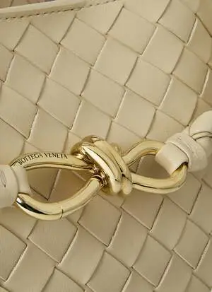 Bottega Veneta Andiamo Medium Handbag - Cream