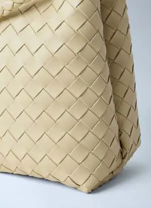 Bottega Veneta Andiamo Medium Handbag - Cream