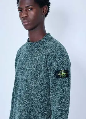 Stone Island Knitted Crewneck Sweater - Green