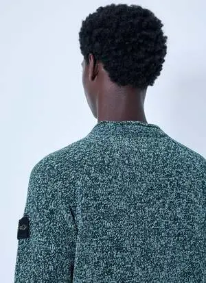 Stone Island Knitted Crewneck Sweater - Green