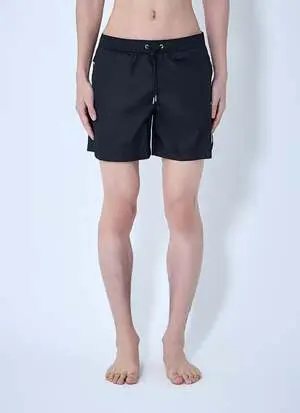 Moncler Elasticated Waist Swim Shorts - Black