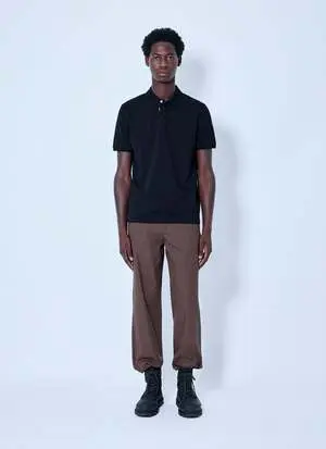 Moncler Piqué Polo Shirt - Black