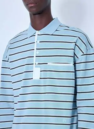 Bottega Veneta Striped Cotton-piqué Polo Shirt