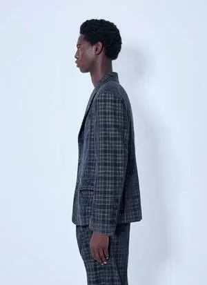 VIVIENNE WESTWOOD Checked Cotton Blazer - Gray