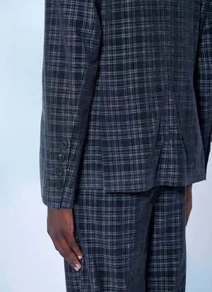 VIVIENNE WESTWOOD Checked Cotton Blazer - Gray