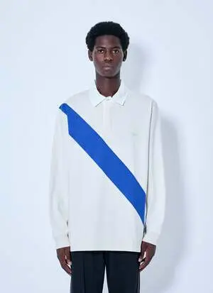 WALES BONNER Prism Rugby Polo Shirt - Cream