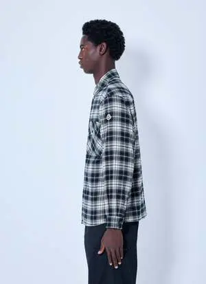 Moncler Check Patterned Cotton Shirt