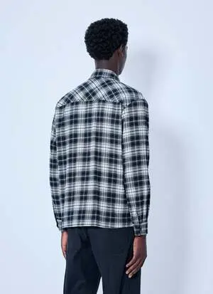 Moncler Check Patterned Cotton Shirt