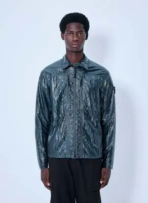 Stone Island Crinkle-effect Shirt - Green