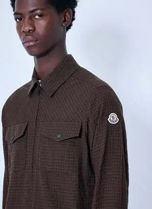 Moncler Checked Zip-up Jacket