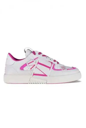 Valentino Garavani Vl7n Leather And Nylon Sneakers